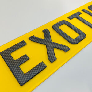 3D Carbon Number Plates - Buy Number Plate Online | Exotic Plates
