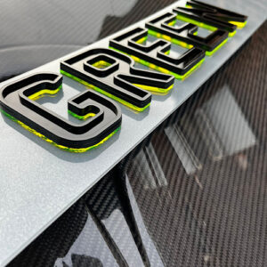 4D Ghost Clear Outline Replacement Number Plates | Exotic Number Plates